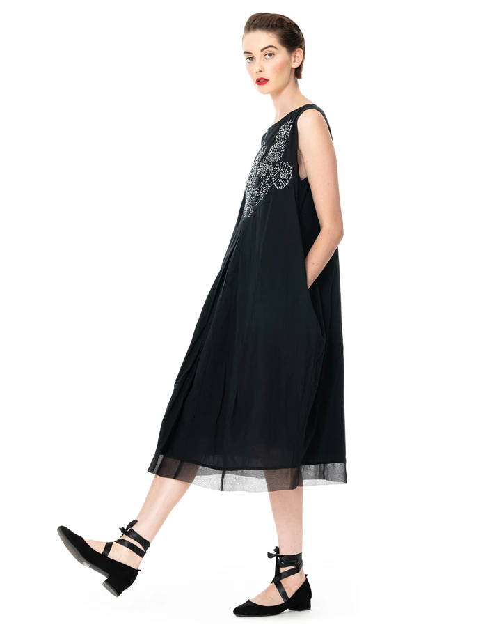 Cotton Stitched Monday Dress - Moda Eleganta